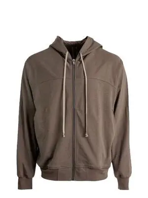 Rick Owens Zipped Hoodie - Brown