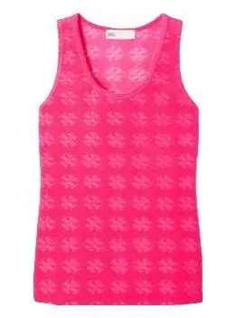 Tory Burch Textured Sleeveless Tank Top - Pink