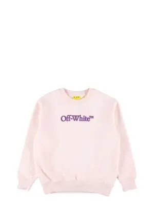 Off-White Logo Embroidered Sweatshirt - Pink