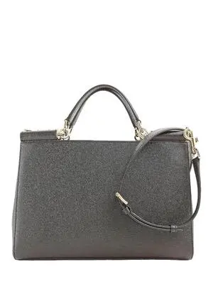 Dolce & Gabbana Logo Detail Handbag - Black