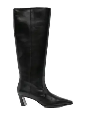 STUART WEITZMAN Square-toe Boots - Black