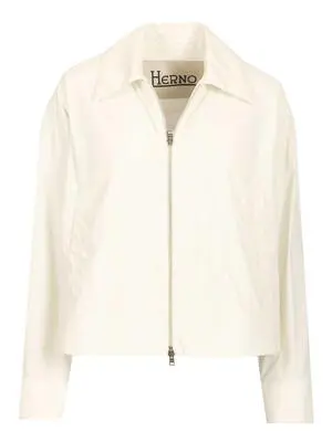 Herno Zipped Short Jacket - White