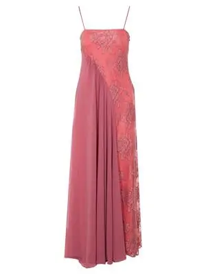 ANIYE BY Spaghetti Strap Lace Panel Maxi Dress - Pink