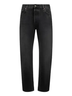 Saint Laurent Long Mick Jeans - Light Gray