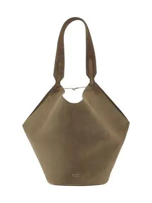 Khaite Lotus Small Tote Bag - Mud