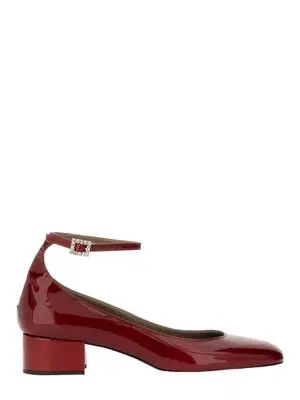 Roberto Festa Margot Mary Jane Flats With Buckle Detail - Red