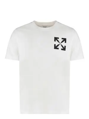 Off-White Arrow Logo Crewneck T-shirt - White