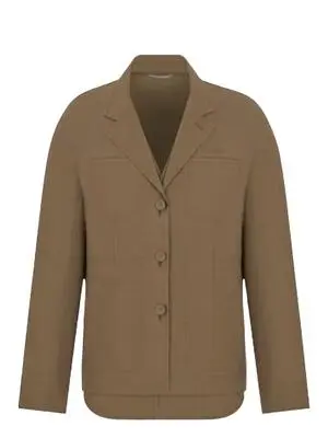 Dior Christian Single-breasted Blazer With Removable Vest - Brown