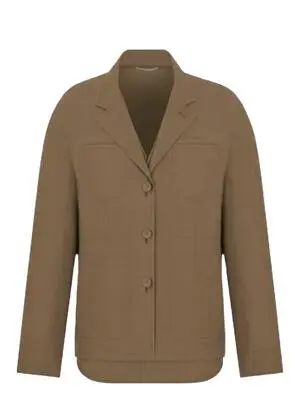 Dior Christian Single-breasted Blazer With Removable Vest - Brown