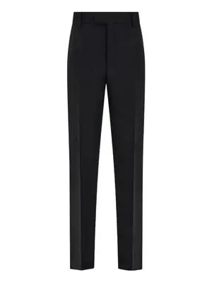 FERRAGAMO Tailored Straight-leg Trousers - Black