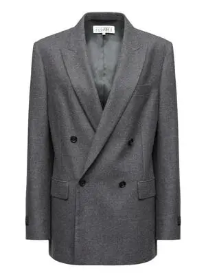 MAISON MARGIELA Double-breasted Blazer - Medium Grey
