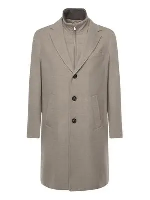 Eleventy Single-breasted Coat - Gray