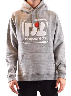 Dsquared2 Logo Hooded Sweatshirt - Gray