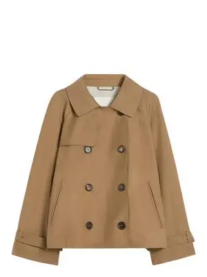 Max Mara Max Mara The Cube Tesoro Double-Breasted Short Jacket Brown