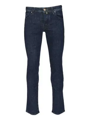 Jacob Cohen Slim Fit Jeans With Logo Patch - Blue