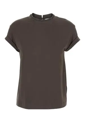 Brunello Cucinelli Short-sleeved Crewneck T-shirt - Black