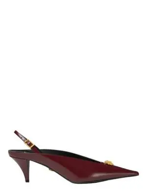 Versace Versace Pointed-Toe Slingback Pumps Burgundy