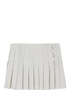 Rabanne Pleated Mini Skirt - Grey
