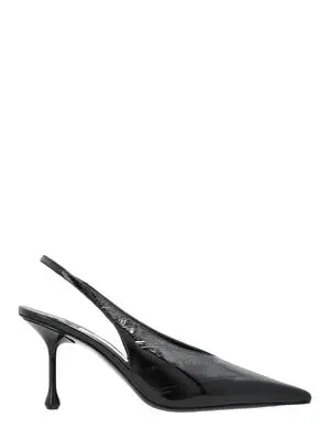 JIMMY CHOO Isa Pointed Toe Stiletto Slingbacks - Black