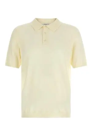ROBERTO COLLINA  Short-sleeved Polo Shirt Nude