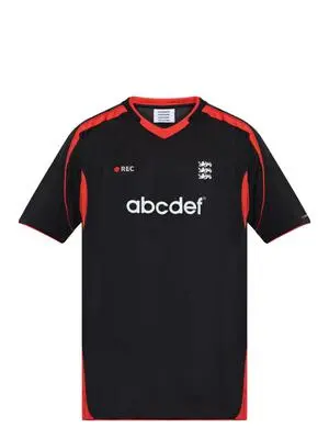 Vetements V-neck Football T-shirt - Black