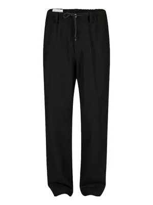 Dries Van Noten Drawstring Casual Pants - Black