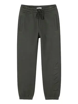 LANVIN Drawstring Logo Jogger Pants - Green