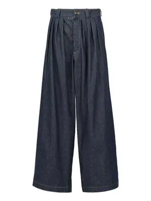 MAISON MARGIELA Maison Margiela Wide-Leg Pleated Jeans Blue