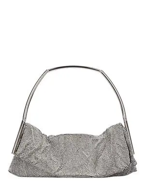 Benedetta Bruzziches Embellished Top Handle Bag - Gray