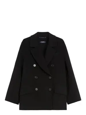 Max Mara Lukas Double-breasted Tailored Blazer - Black