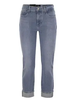 7 For All Mankind Relaxed Skinny Boyfriend Jeans - Blue