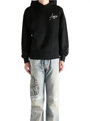 AMIRI Amiri Embroidered Long Sleeve Sweatshirt