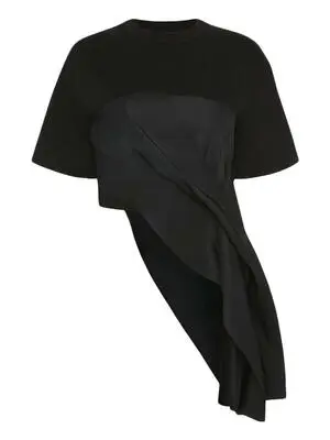 ALEXANDER MCQUEEN Alexander McQueen Asymmetrical Ruched T-Shirt