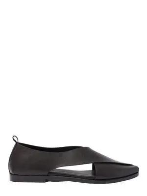 SCAROSSO Eros Cut-out Sandals - Dark Brown