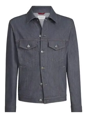 Brunello Cucinelli Brunello Cucinelli Denim Trucker Jacket Medium Gray