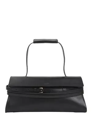 Moschino Moschino Medium Tie Detailed Shoulder Bag Black