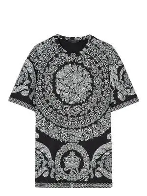Versace Baroque-print T-shirt - Black