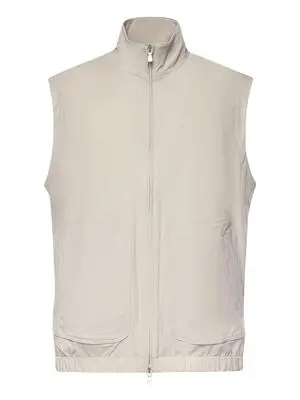 Eleventy Sleeveless Zip-up Jacket - White