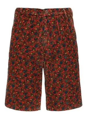 ERL Printed Corduroy Shorts - Multi-color