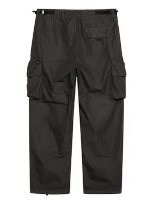 Stone Island Logo Patch Cargo Pants - Charcoal-grey