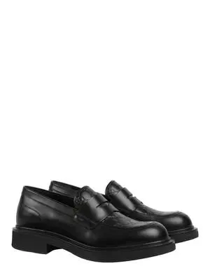 Gucci Gg Detailed Loafers - Black