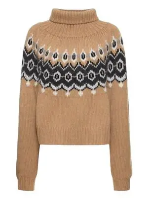 KHAITE Khaite Amaris Fair Isle Turtleneck Sweater