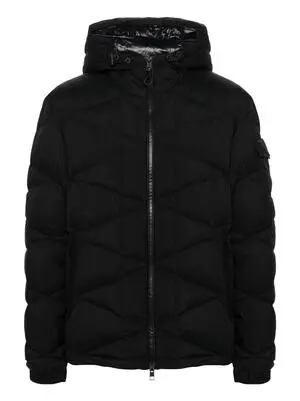 Moncler Quilted Hooded Down Puffer Jacket - Black