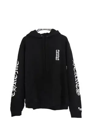 Chrome Hearts Long-sleeved Hooded Sweatshirt - Black