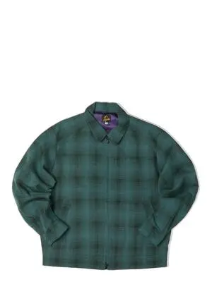 Needles Sport Wool Blend Plaid Jacket - Green
