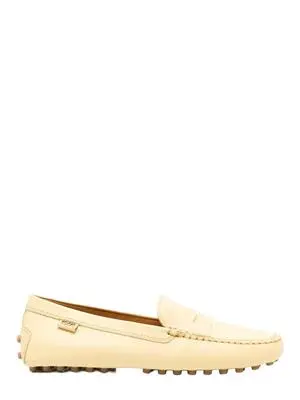 TOD'S Tod's Penny Strap Leather Loafers Yellow