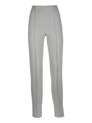 Giorgio Armani High Waist Slim Fit Trousers - Gray