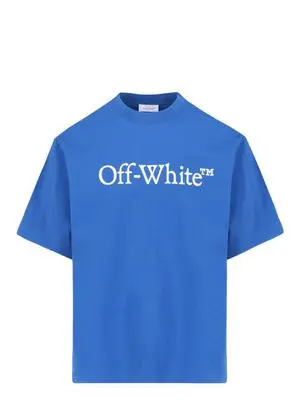 Off-White Big Bookish Skate Crewneck T-shirt - Blue