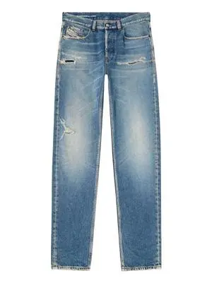 DIESEL® 2010 D-macs Distressed Jeans - Medium Blue