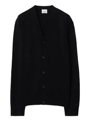 BURBERRY Burberry Logo Cashmere Knit Cardigan